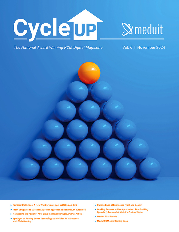 November 2024 edition of Meduit’s digital RCM magazine Cycle Up